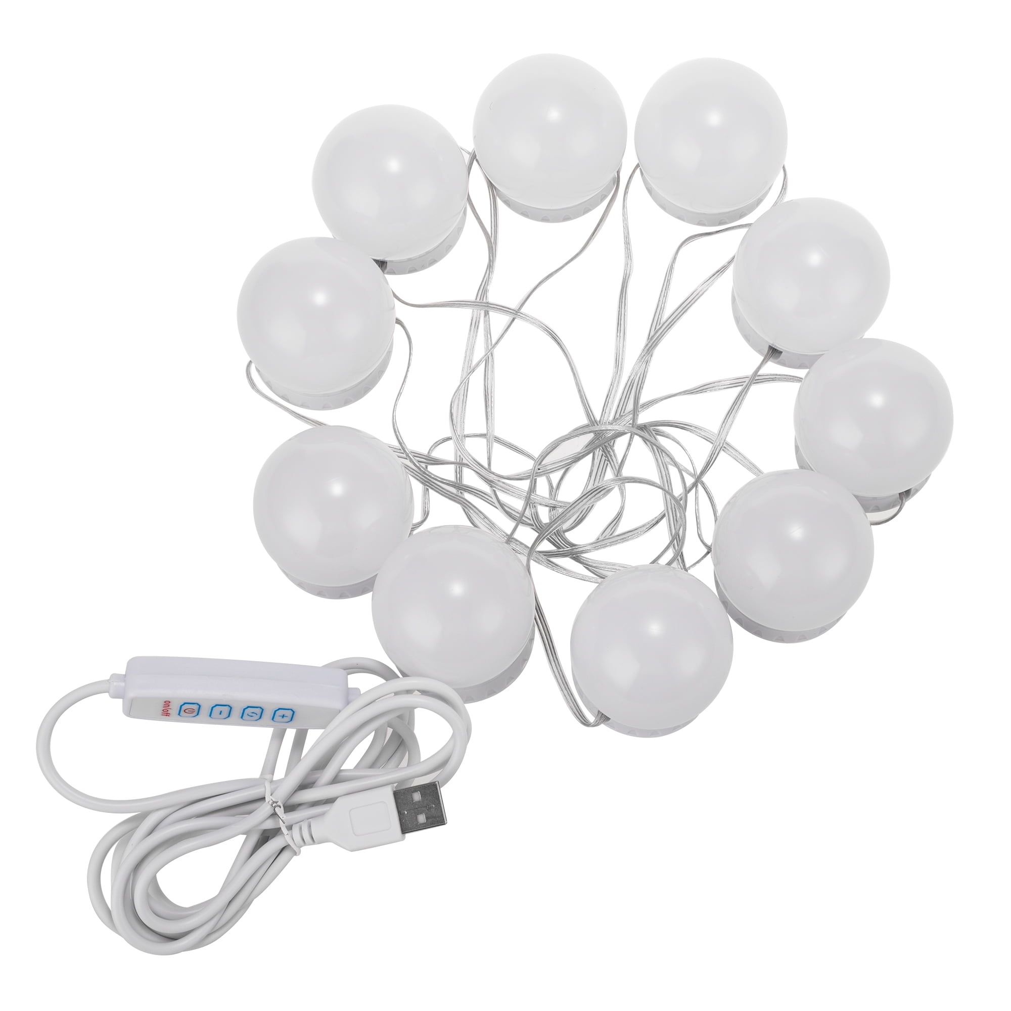 Briignite 10-Light LED Vanity Mirror Lights Kit, Adjustable Color and ...