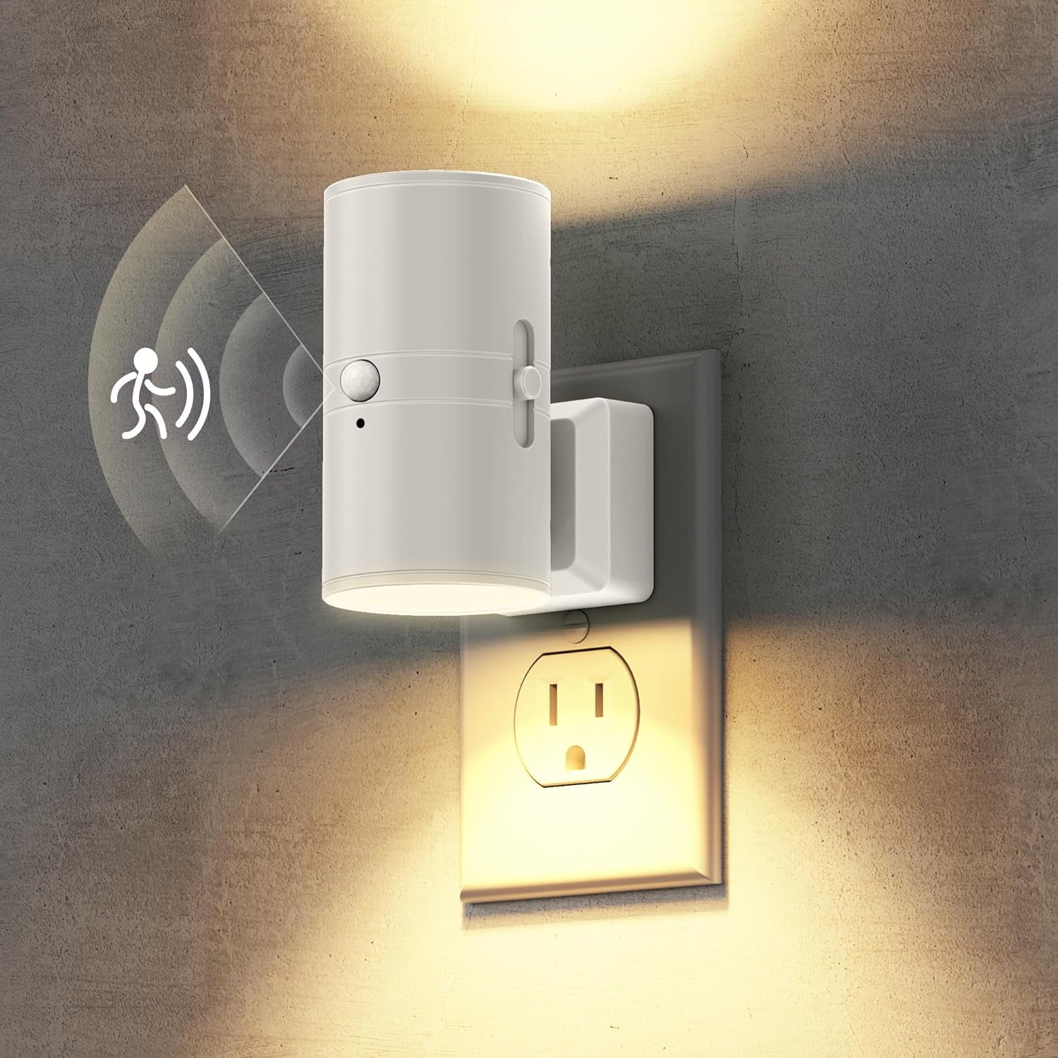 Briignite Motion Sensor Night Light,Motion Activated Plug in Night ...
