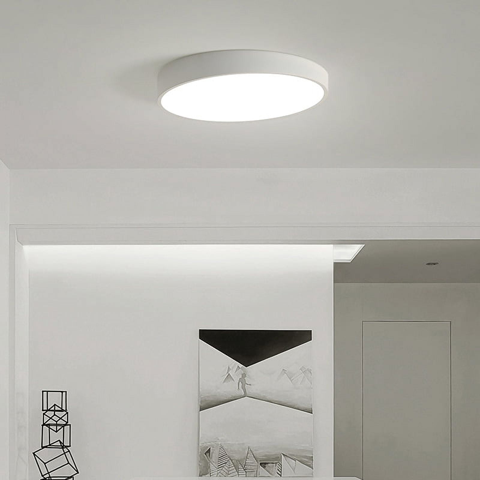 Briignite White LED Ceiling Lights,18W Modern 11.81" Ceiling Lamp Round ...