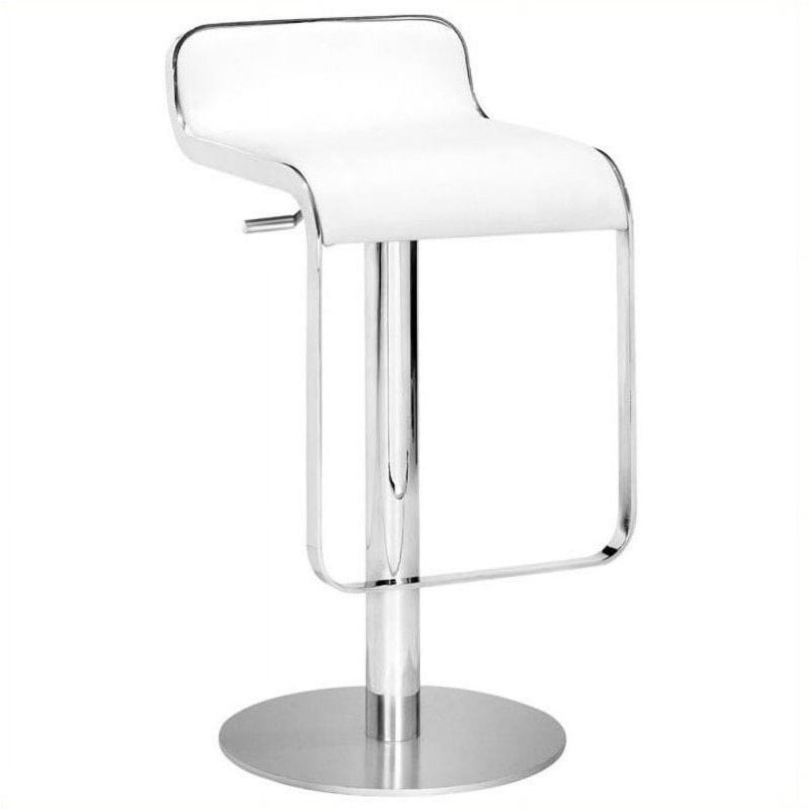 Brika Home 26.5"-30.5" Modern Bar Stool in White - Walmart.com