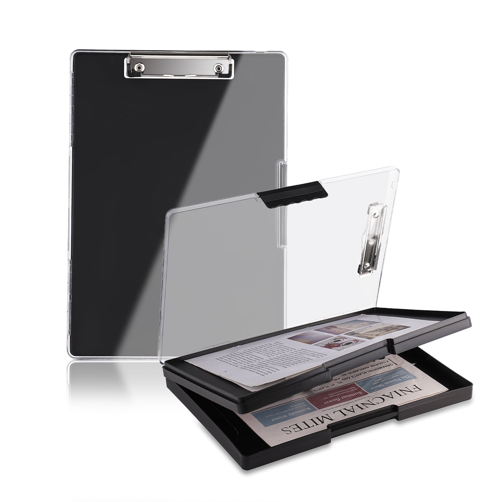 BrilhoGlee Clipboard with Storage, Heavy Duty Clip Boards with 2 ...