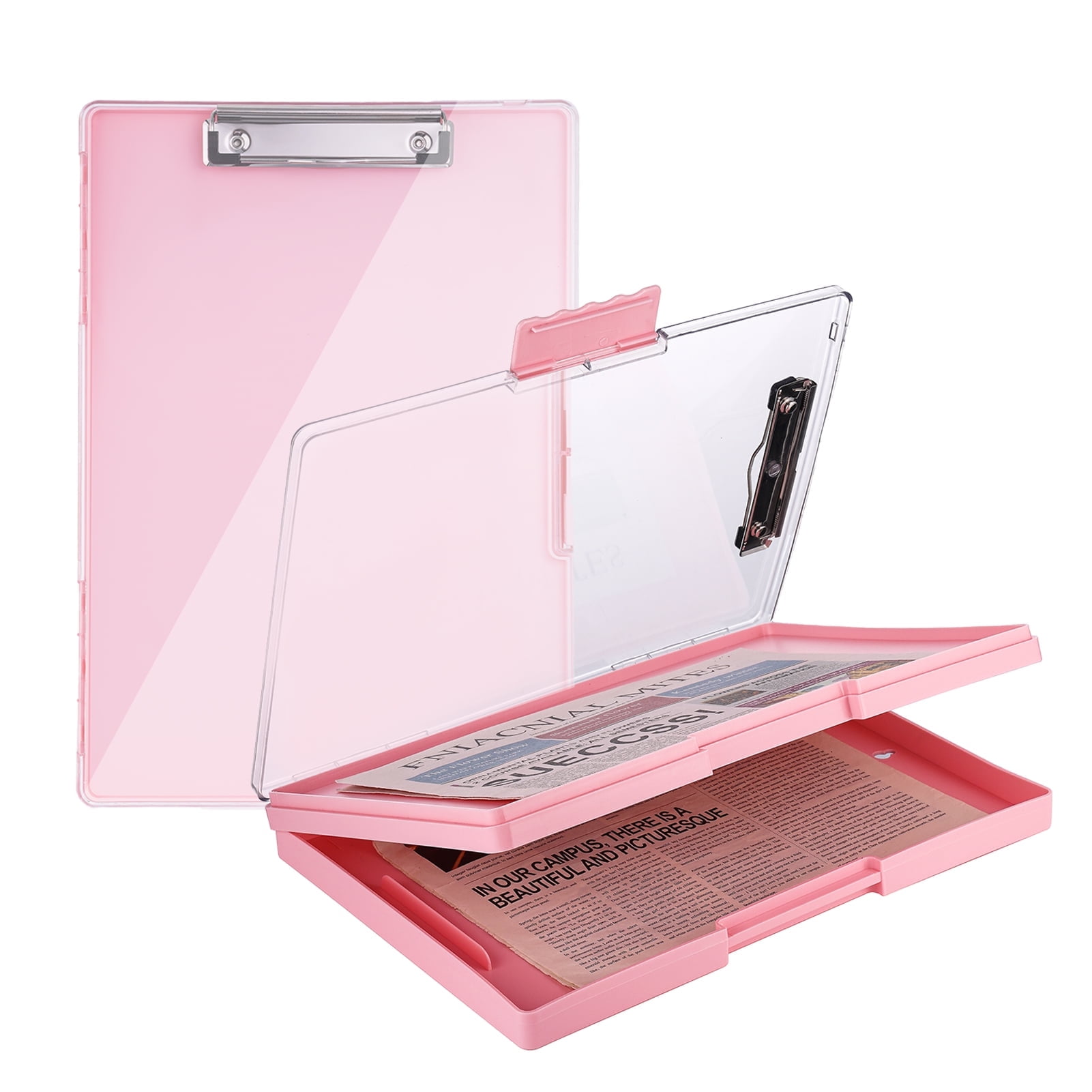 BrilhoGlee Clipboard with Storage, Heavy Duty Clip Boards with 2 ...