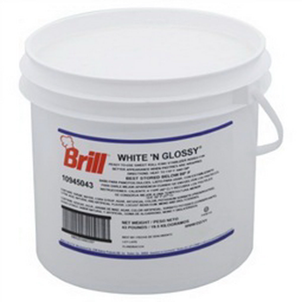 Brill Icing, White'n Glossy, Ready to Use, 43 lb, (1 count) - Walmart.com