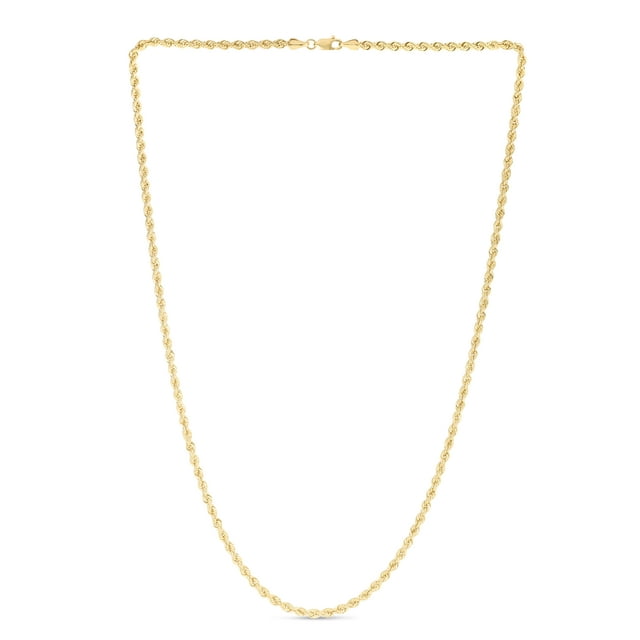 Brilliance 14KT Yellow Gold 22" Rope Chain - Walmart.com