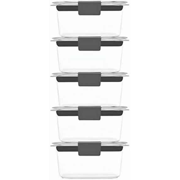 Brilliance BPA-Free Food Storage Containers Multi Pack, 1.3 Cup Plastic ...