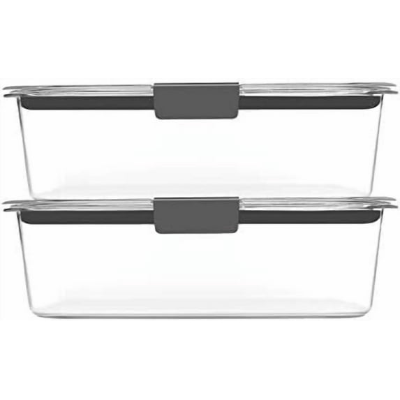 Brilliance BPA-Free Food Storage Containers with Lids, Airtight Clear ...