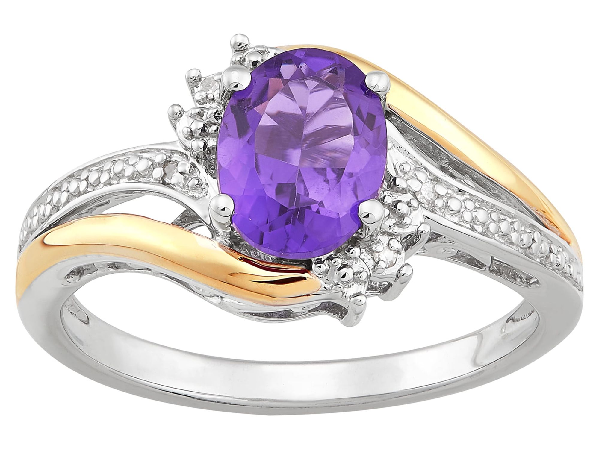 Personalized Family Jewelry Heartstrings Ring with Birthstones Available in Sterling Silver ...