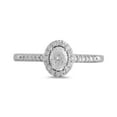Brilliance Fine Jewelry Sterling Silver 1/2ct Oval Lab Grown Diamond ...