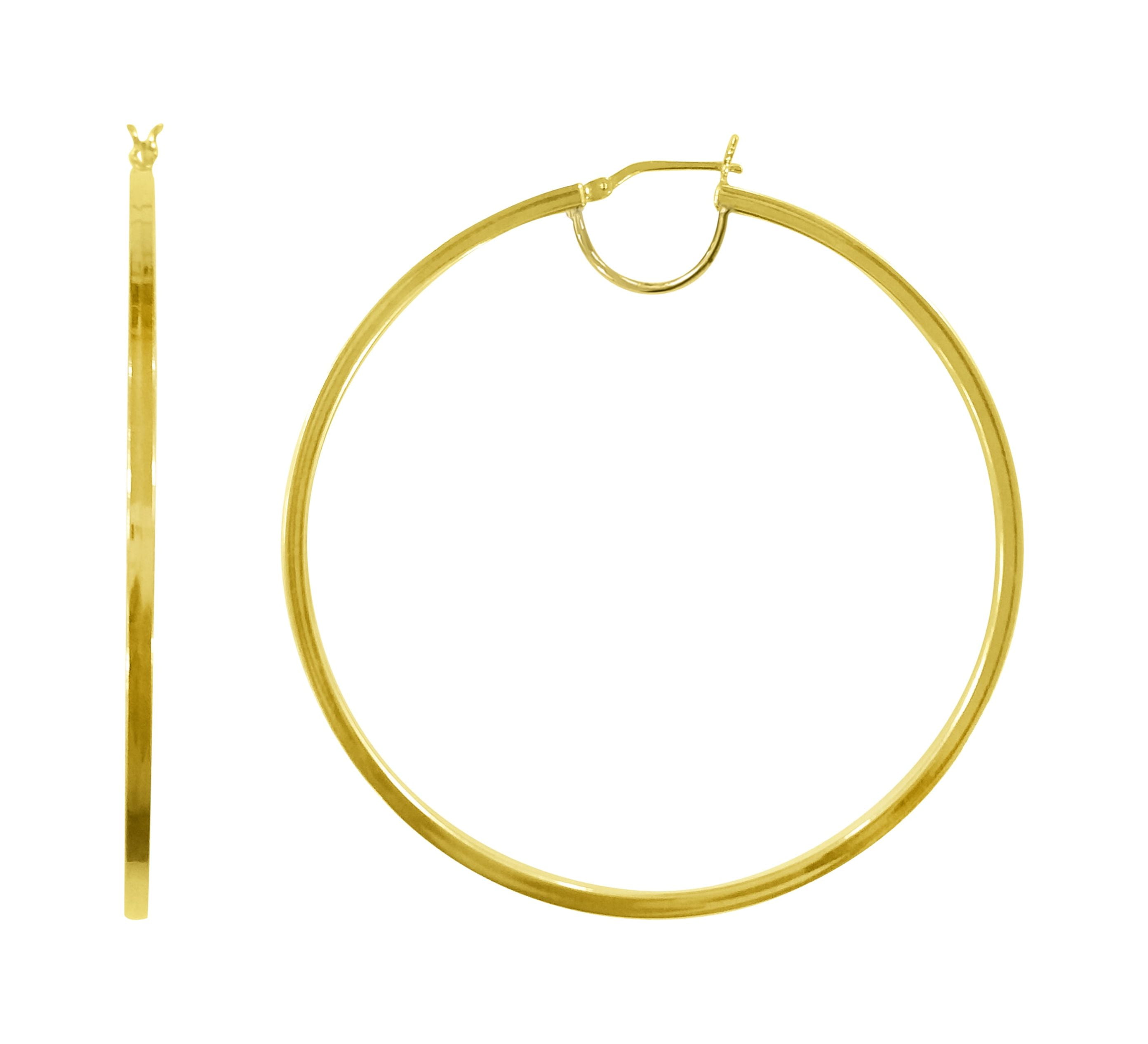 Brilliance Fine Jewelry Women's 14K Gold Plated Sterling Silver High ...