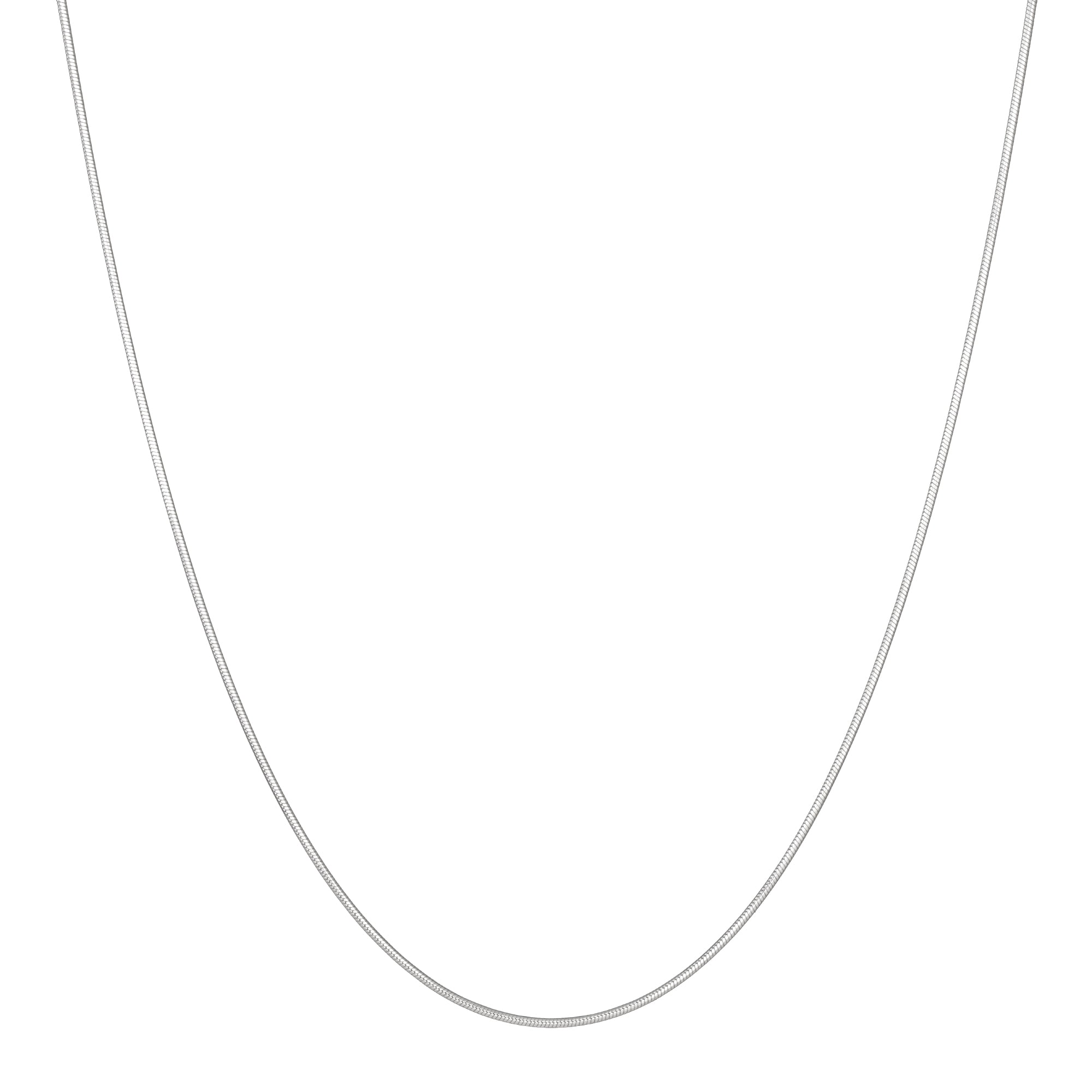 Brilliance Fine Jw Ss Bfj Round Snake Ch 20inch Necklace White color ...