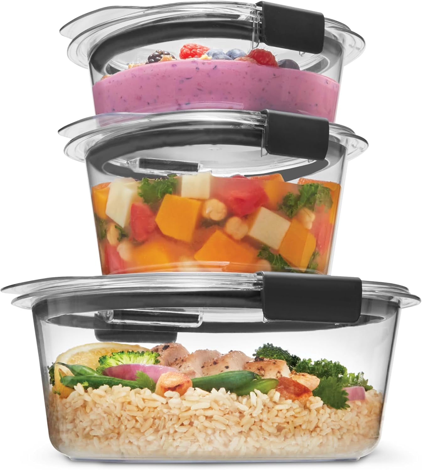 Brilliance Food Storage Containers BPA Free Airtight Lids Ideal for ...