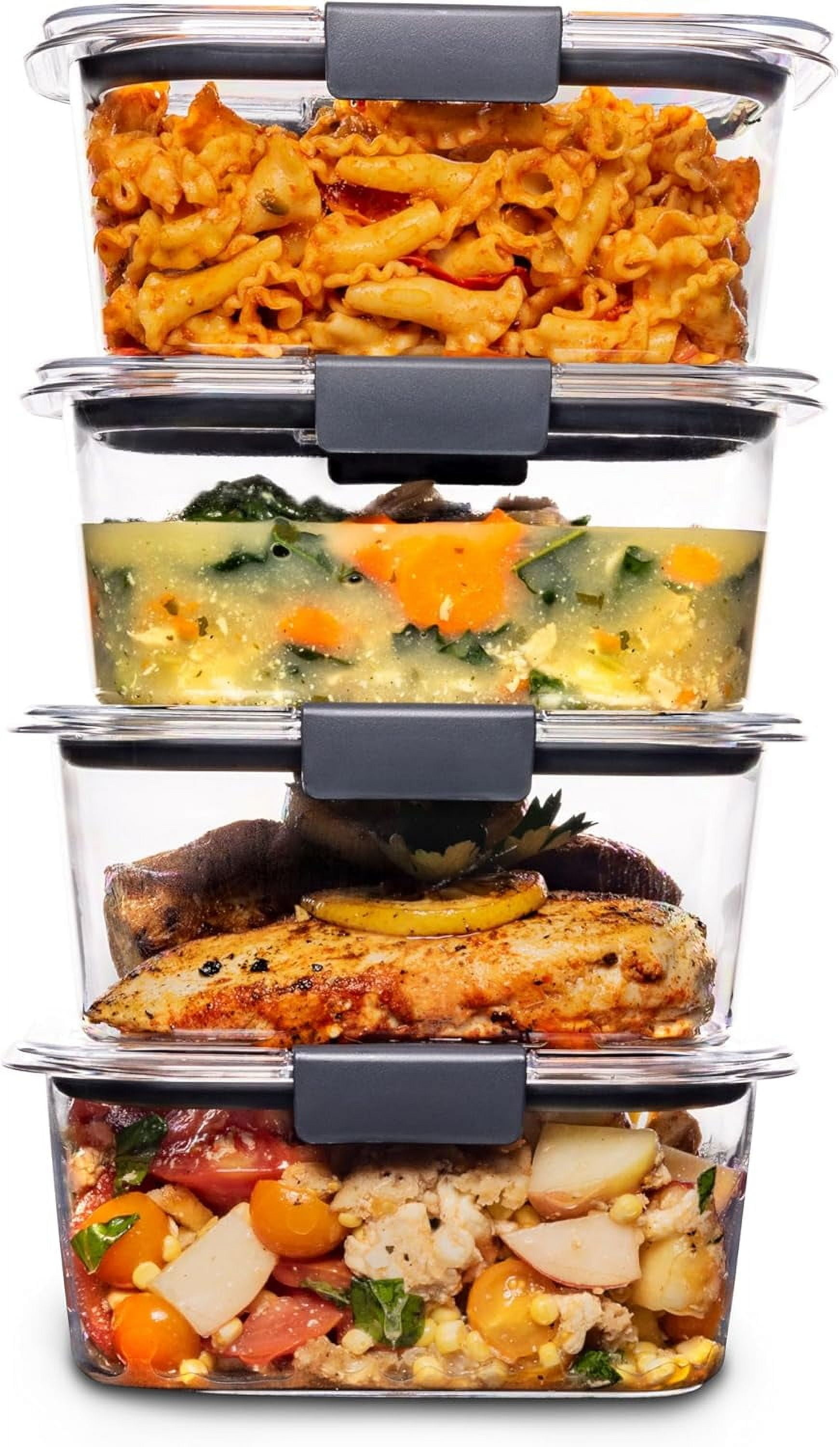 Brilliance Food Storage Containers BPA Free Airtight Lids Ideal for ...