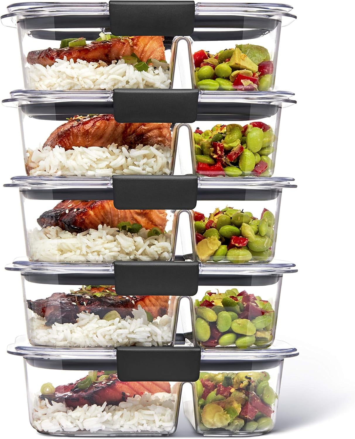 Brilliance Food Storage Containers BPA Free Airtight Lids Ideal for ...