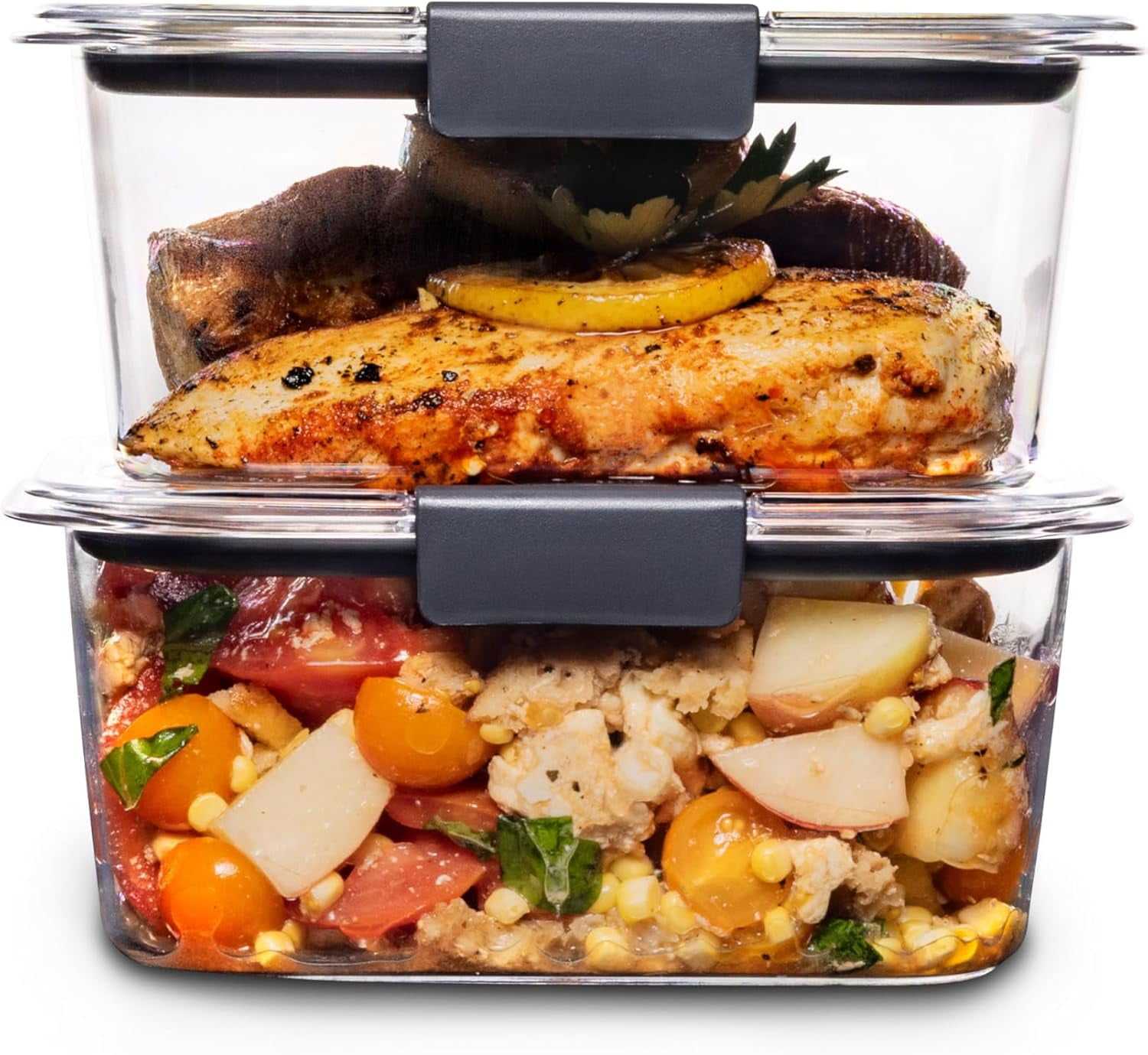 Brilliance Food Storage Containers, BPA Free, Airtight Lids, Ideal for ...