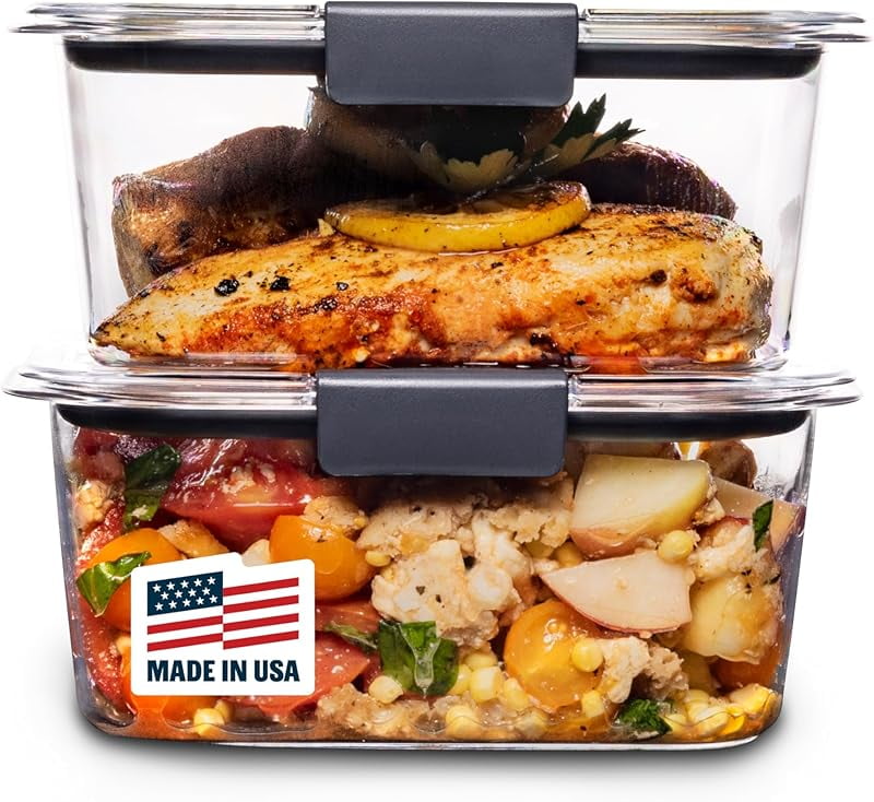 Brilliance Leak-Proof Food Storage Containers with Airtight Lids ...