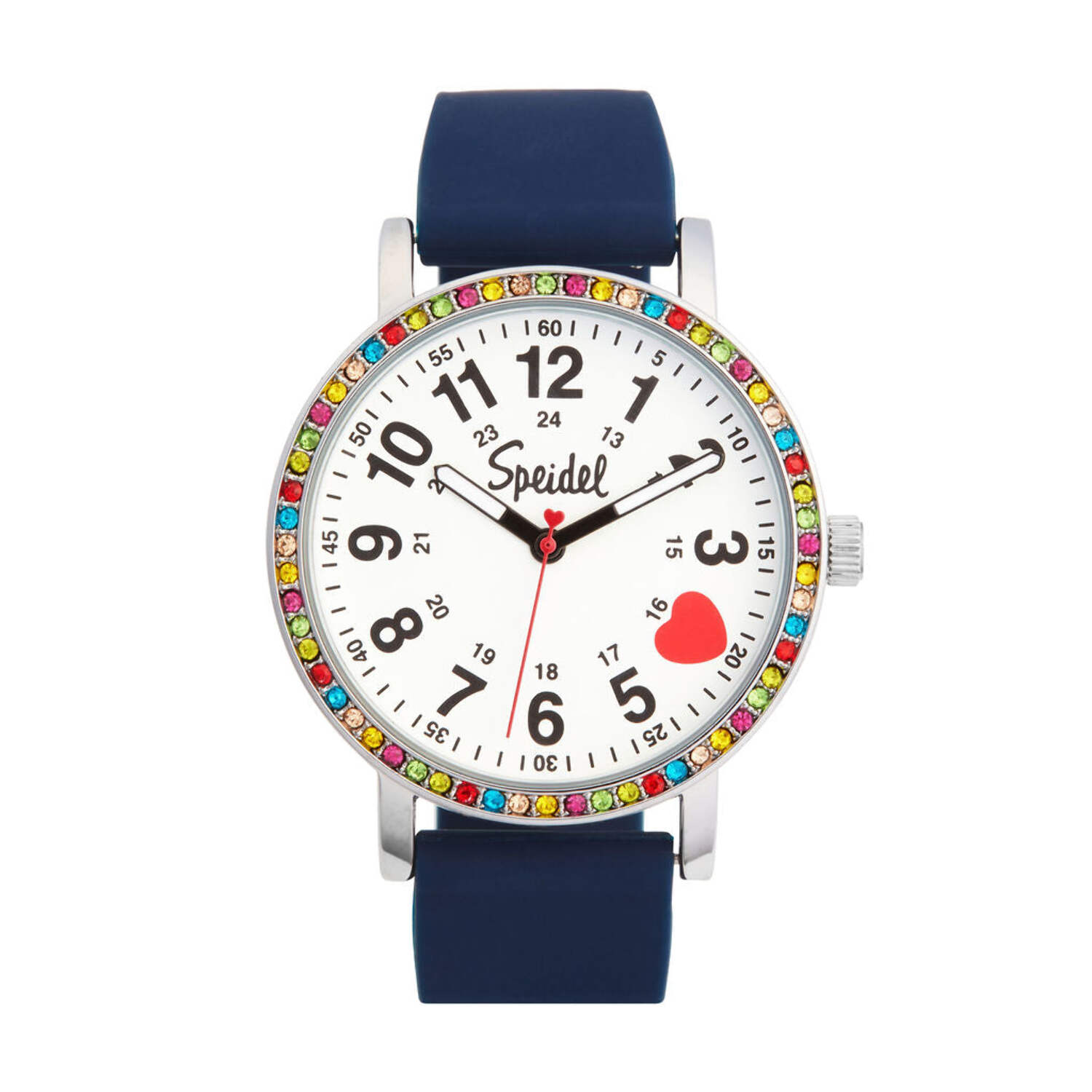 Brilliance Line Watch with Multi Color Crystalized Case - Walmart.com