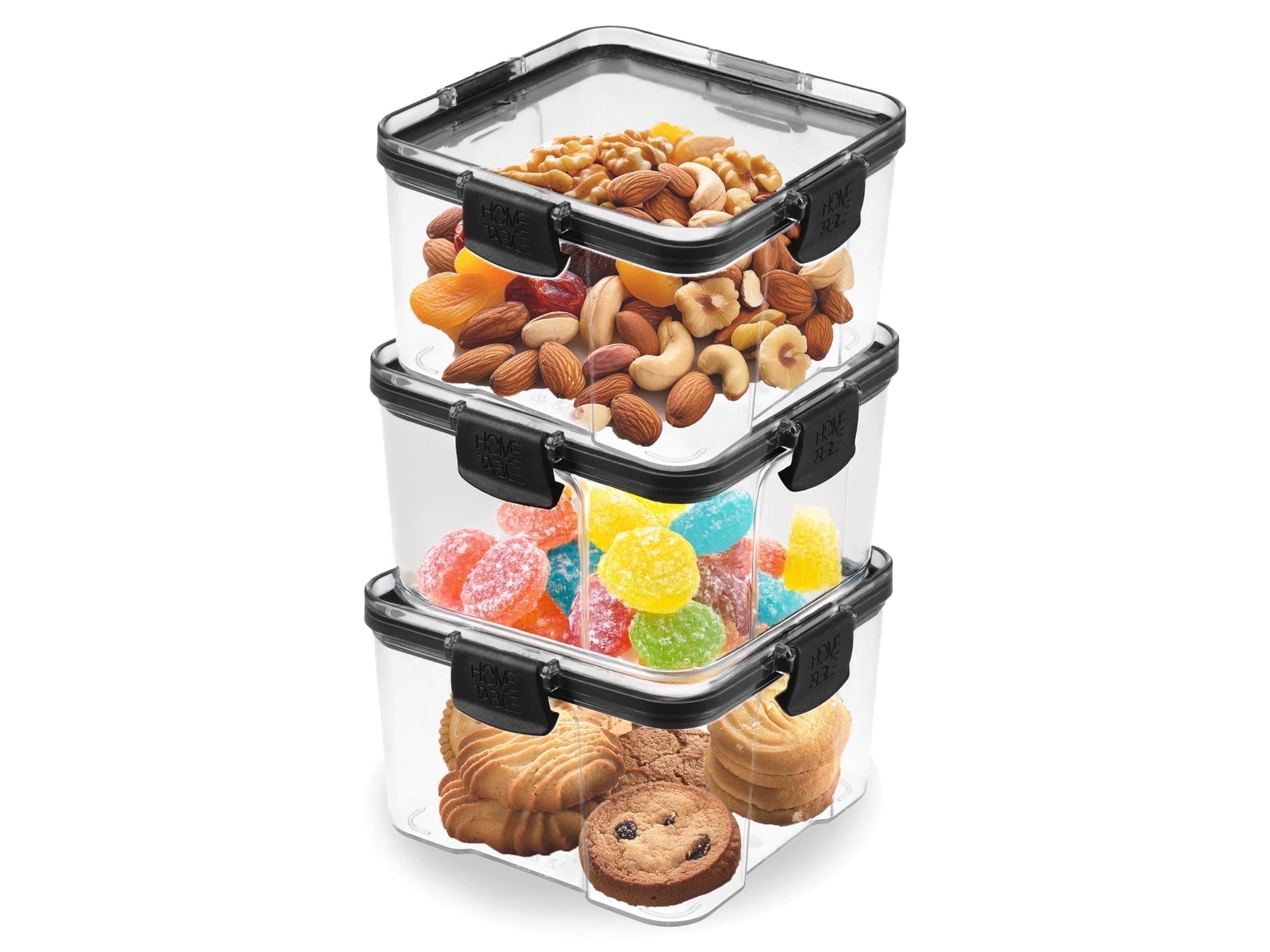 Brilliance Pantry Airtight Food Storage Container, Stackable Meal Prep ...
