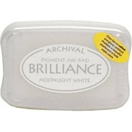 Tsukineko Delicata Pigment Ink Pad White Shimmer - Walmart.com