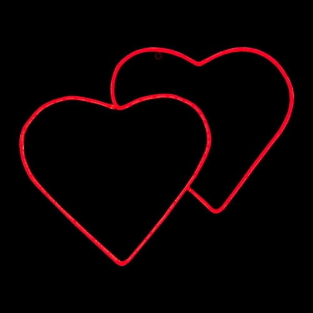 Brilliant Brand Lighting LED Neon Strip Light Double Heart Decoration ...
