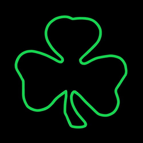 Brilliant Brand Lighting LED Neon Strip Light Lucky Shamrock Decoration ...