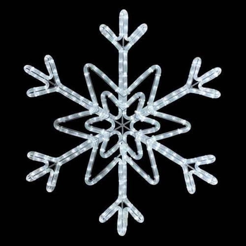 Brilliant Brand Lighting LED Rope Light Snowflake Decoration - Lighted ...
