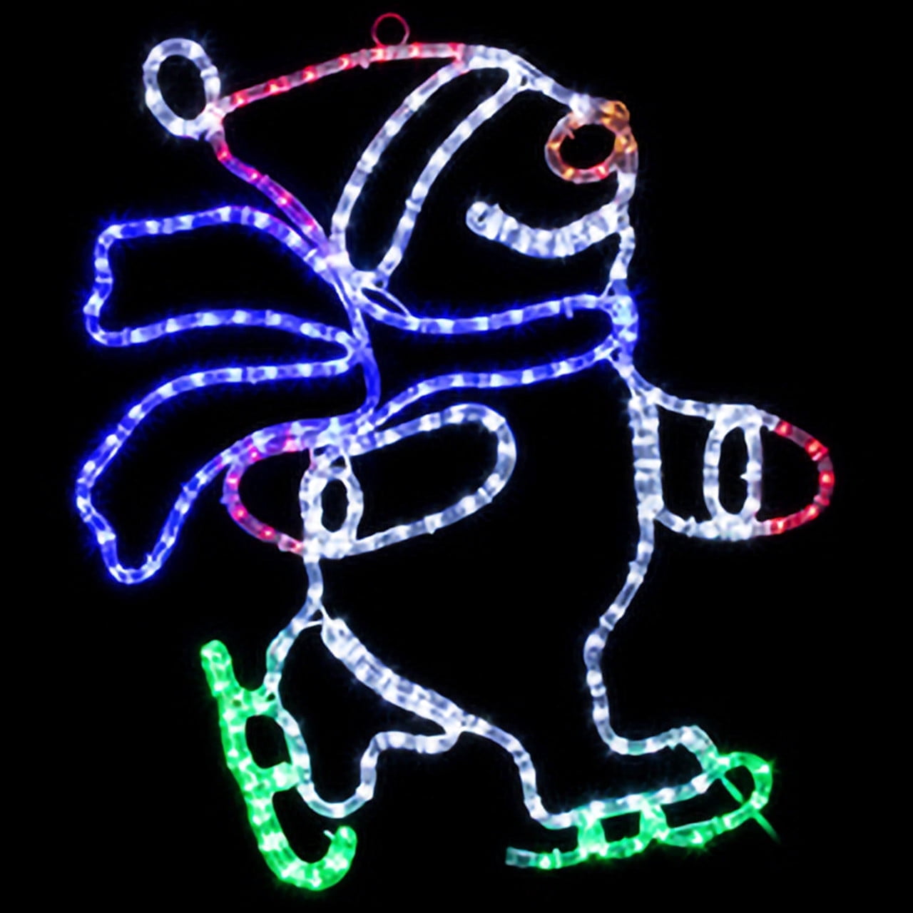 Brilliant Brand Lighting LED Rope Light Snowman Skating Christmas ...