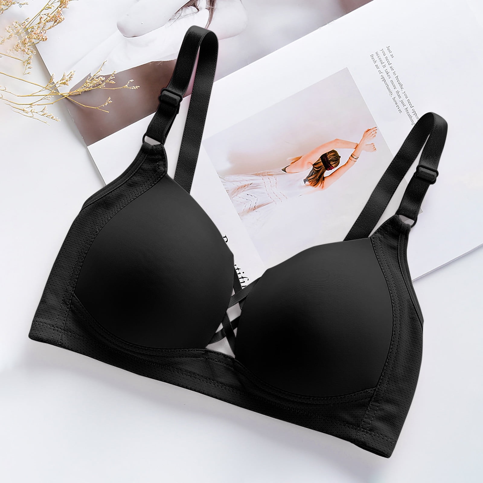 Brilliant Clearance Sports Bras for Women Plus Size Convertible Push-Up ...