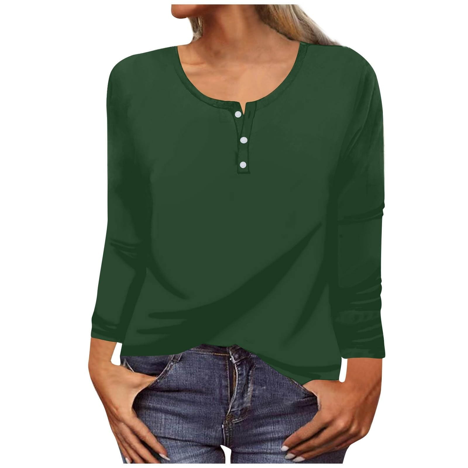 Brilliant Cyber/Monday Pink Womens Fashion Loose T-shirt Long Sleeves ...