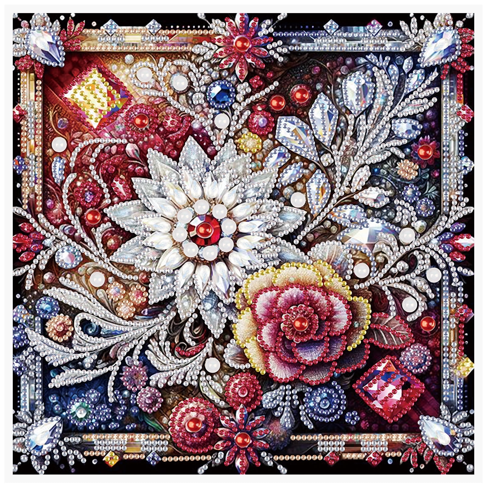Brilliant Flower Diamond Art Painting Kit - Walmart.com