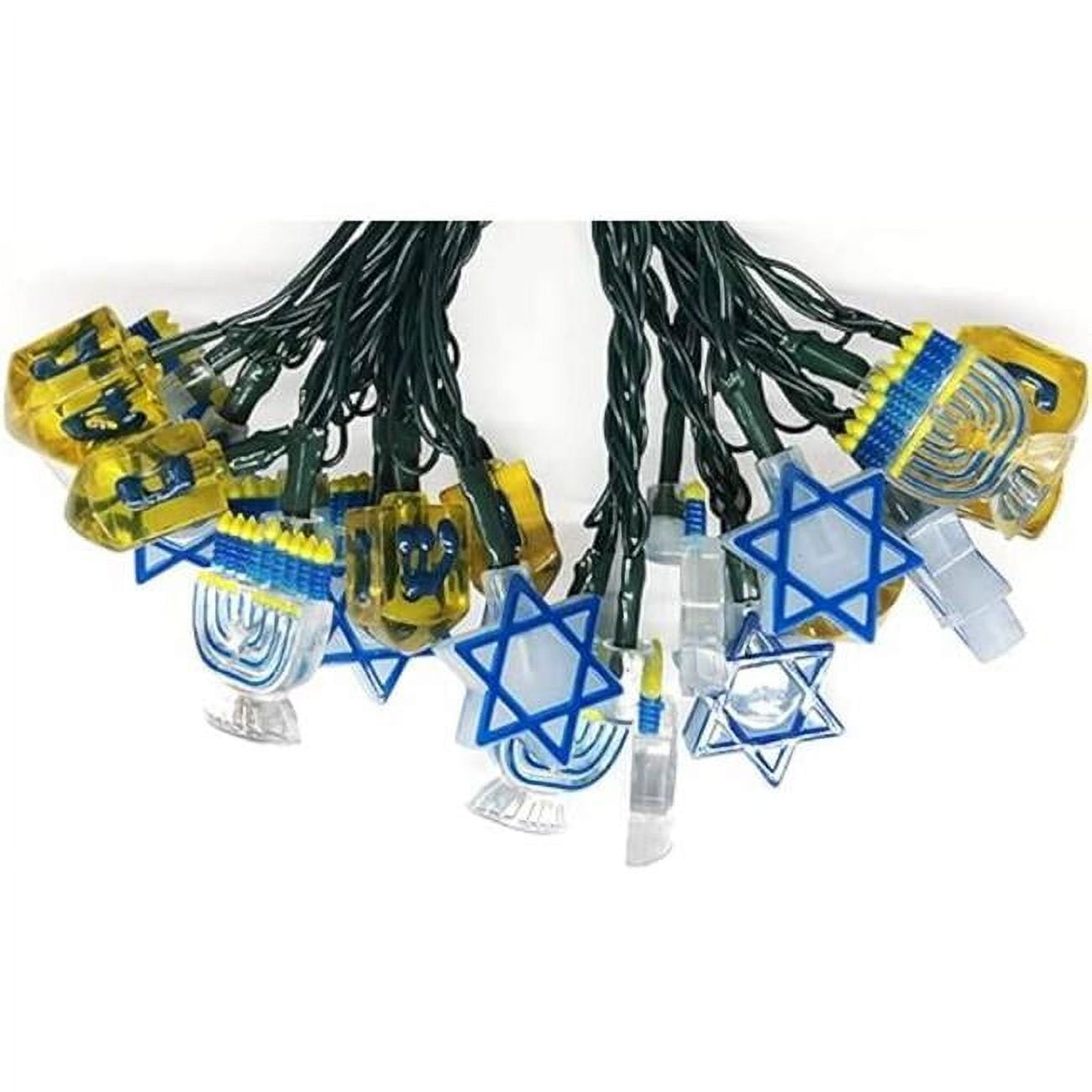 Brilliant Hanukkah Bulbs Decorations, Star of David, Menorah, Dreidel ...