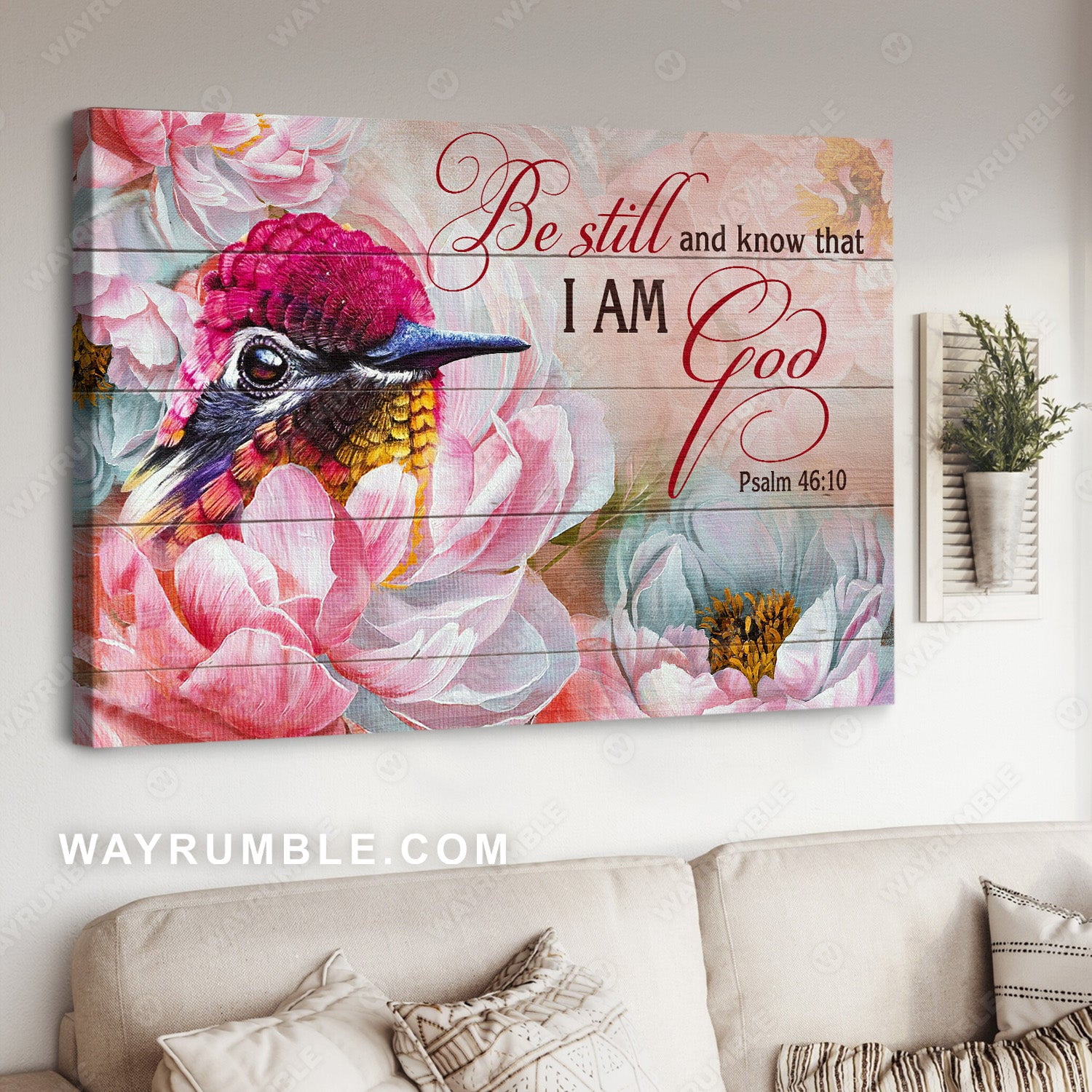 Brilliant Hummingbird, Pink Camellia Flower, Be Still And Know That I ...