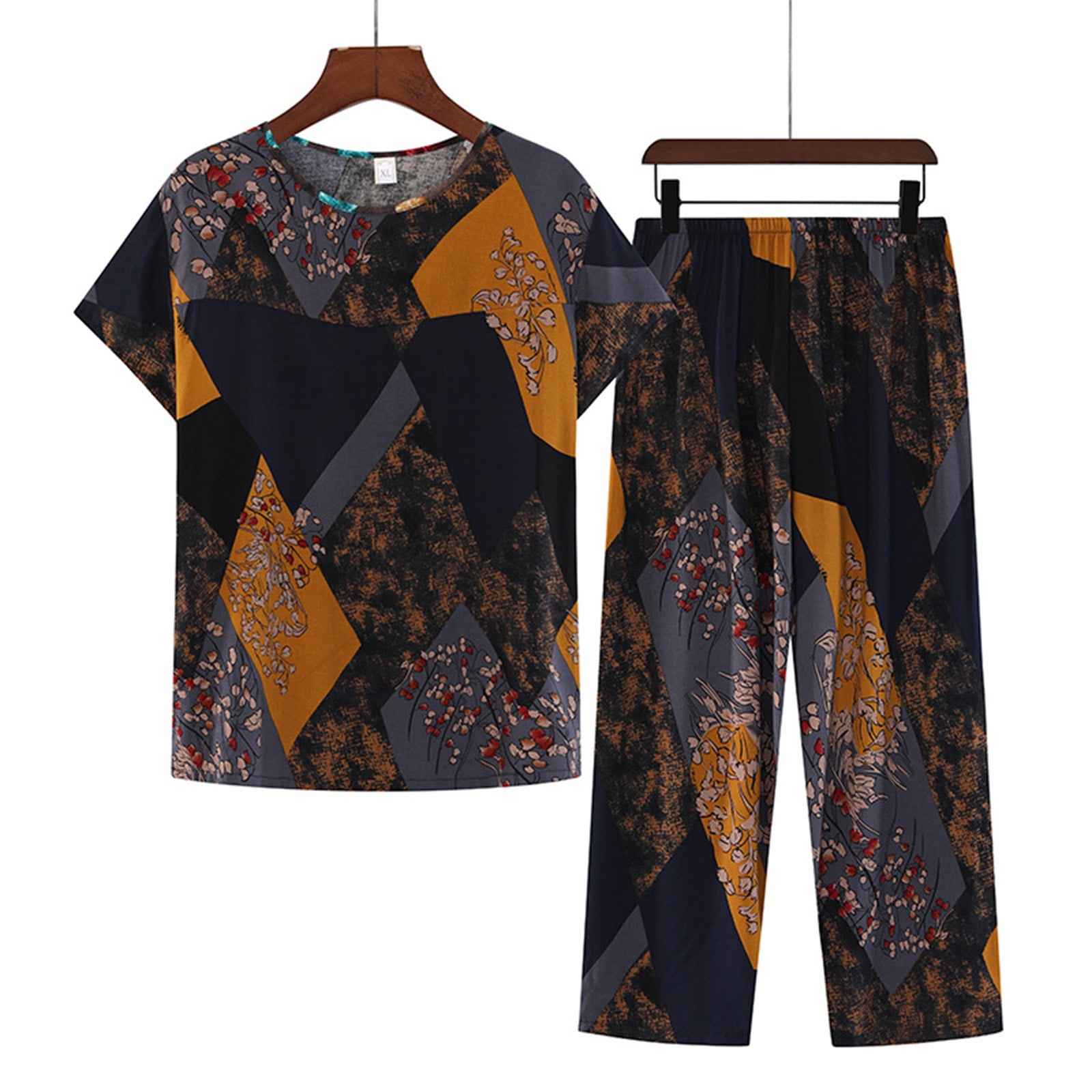 Brilliant Plus Size Sleepwear Women's Button Casual Long Sleeve Tops ...