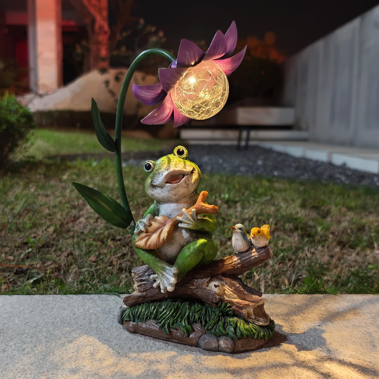 Brilliant Prospect Garden Decor IFF17 Statues, Outdoor Funny Frog ...