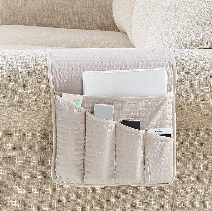 Brilliant Sunshine Premium Sofa Armrest 5 Pockets Organizer, Couch ...