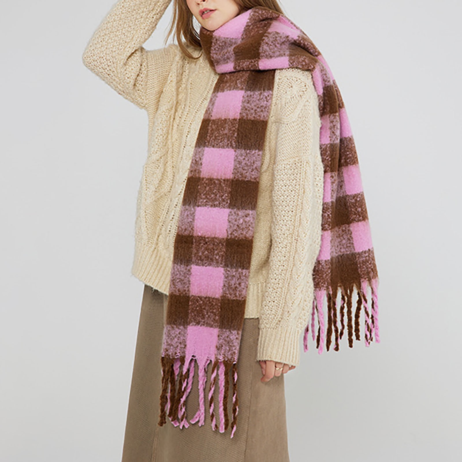 Brilliant Winter Scarf for Women Cold Weather Soft Fabric Ladies Warm ...