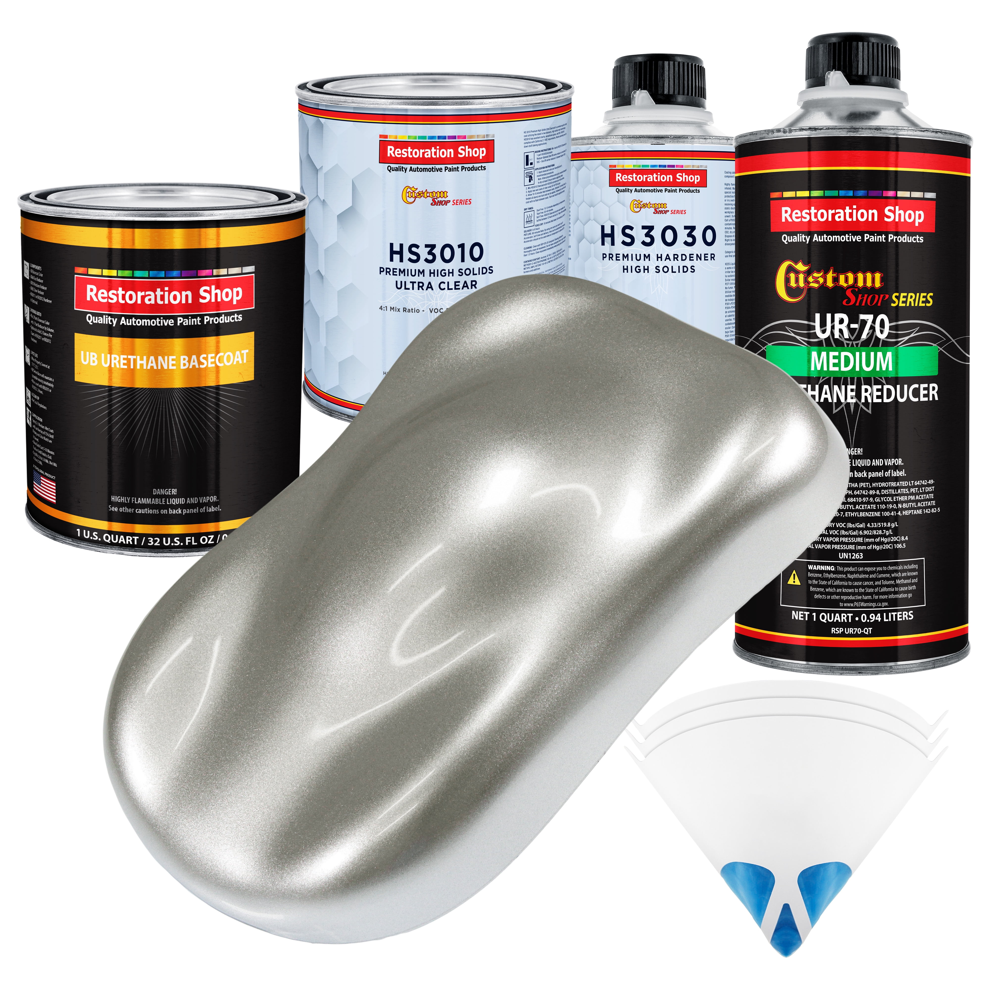 Brillint Silver Firemist Premium Quart URETHANE BASECOAT CLEARCOAT Car ...