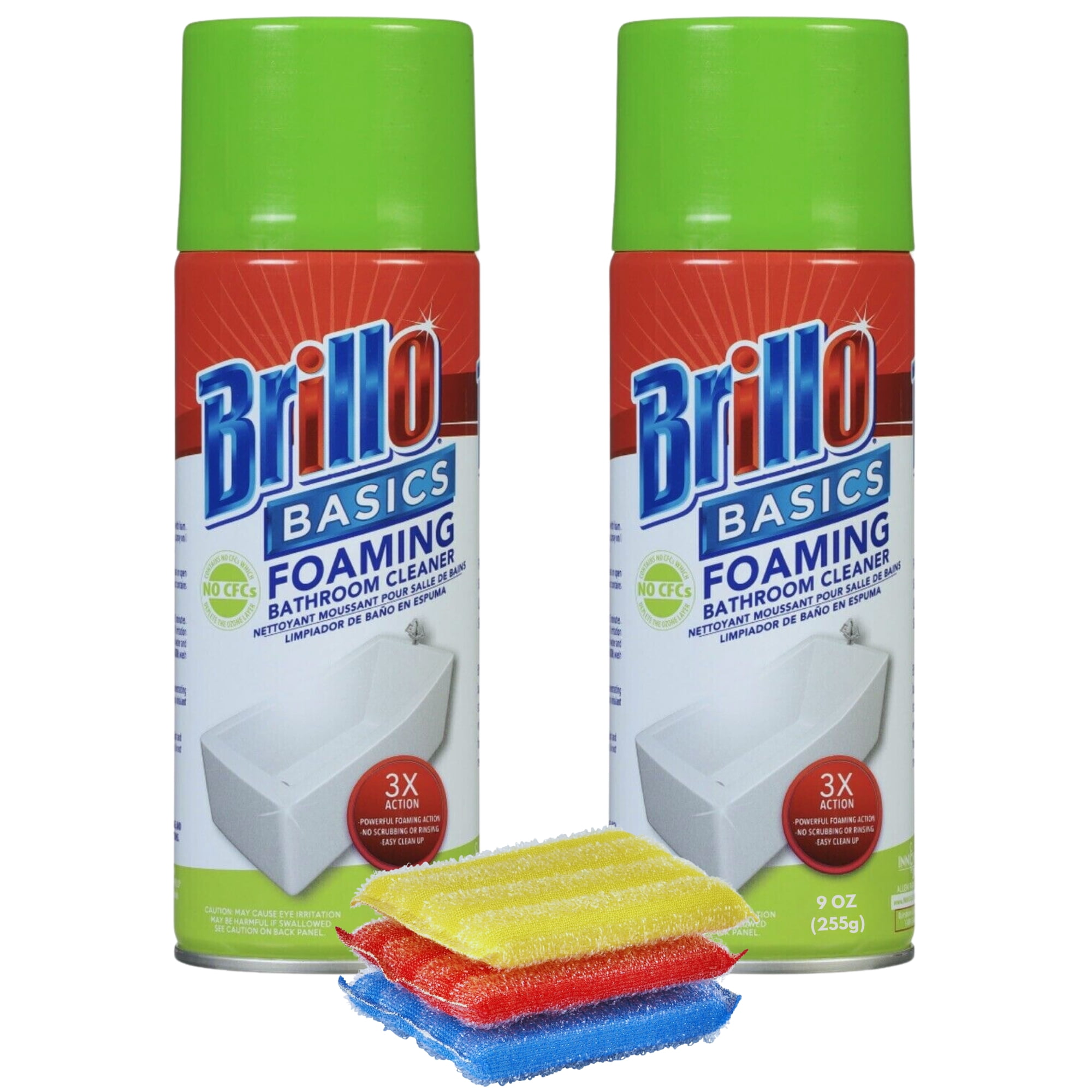 Brillo Basics Bathroom Foaming Cleaner Spray, Fresh Scent Household ...