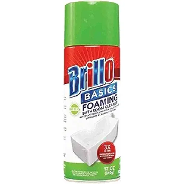 Brillo Basics Foaming Bathrom Cleaner, 12 Oz - Walmart.com