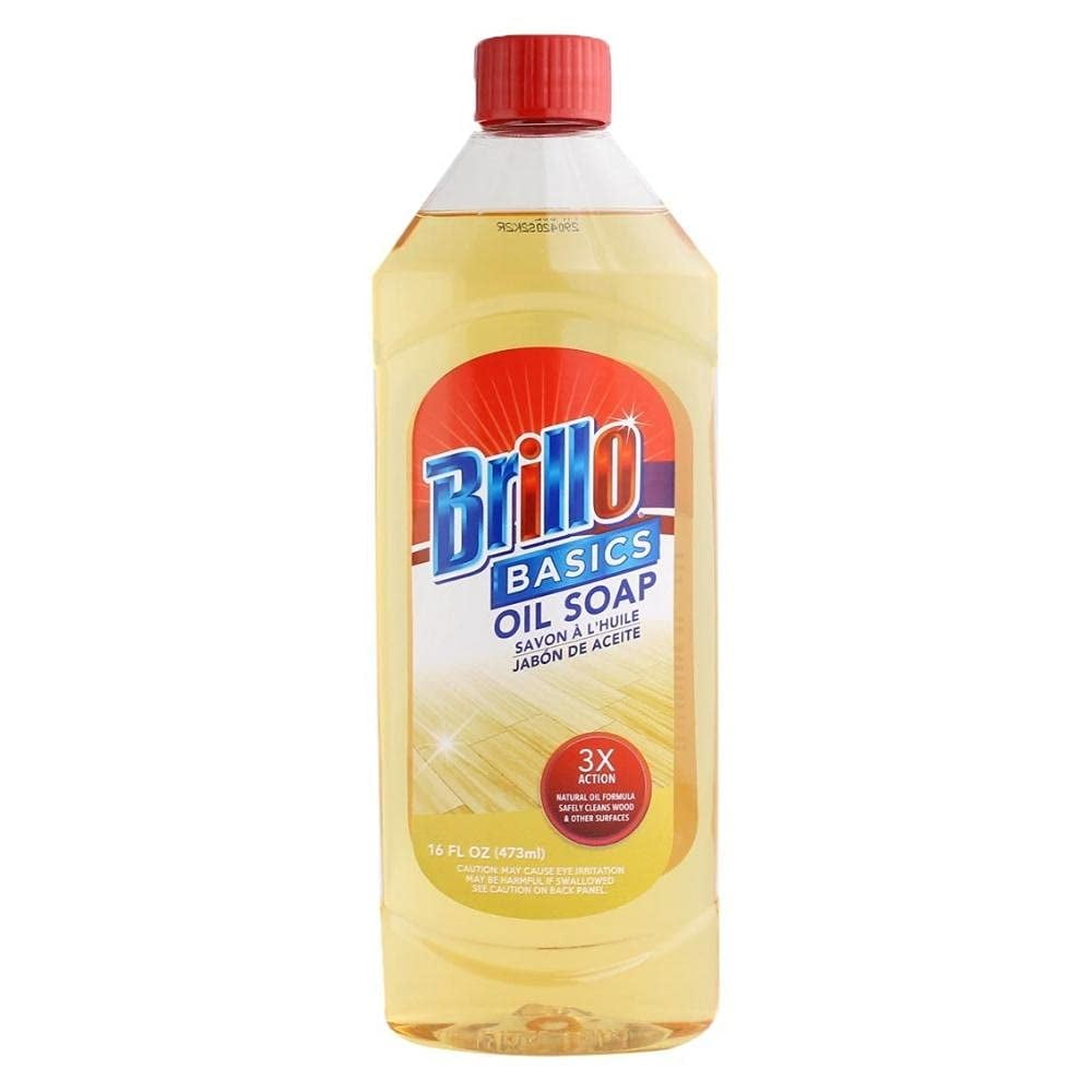 Brillo Basics Natural Oil Soap 16 Oz, Wood Cleaner, Cleaning Supplies ...