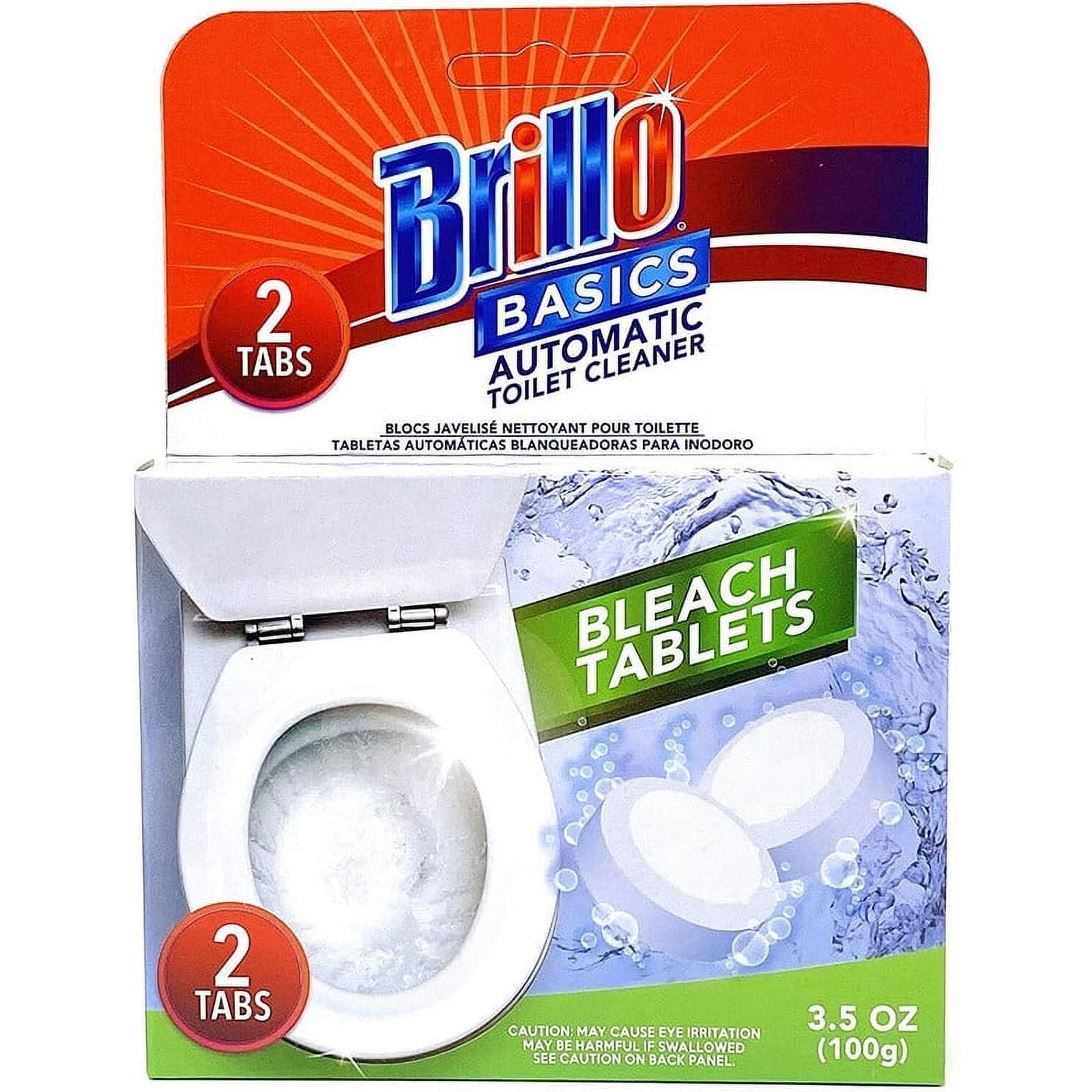 Brillo Basics Toilet Bowl Bleach Tablets - 2 Tablets - Walmart.com
