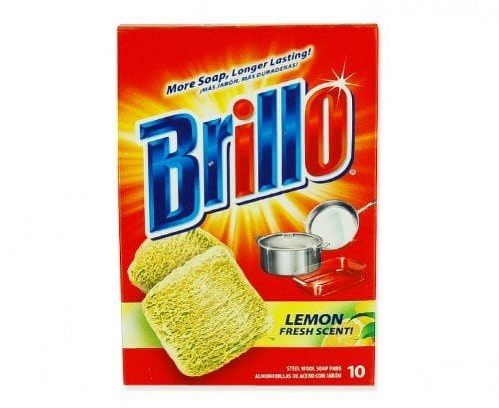 Brillo Steel Wool Pads Lemon Scent 10 Count - Walmart.com