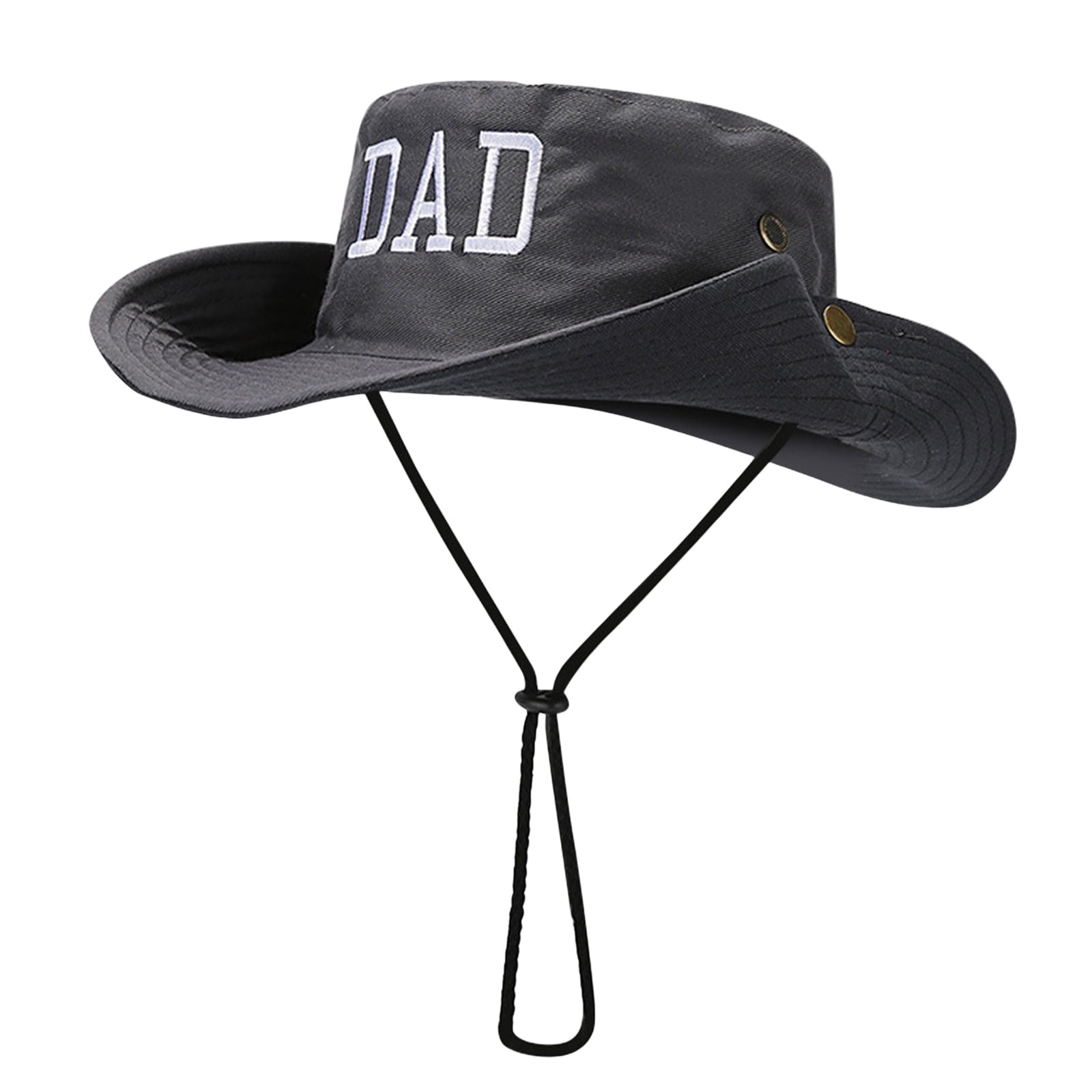 Brim Sun Hat for Men Fisherman Hat UV Protection Adjustable Drawstring ...