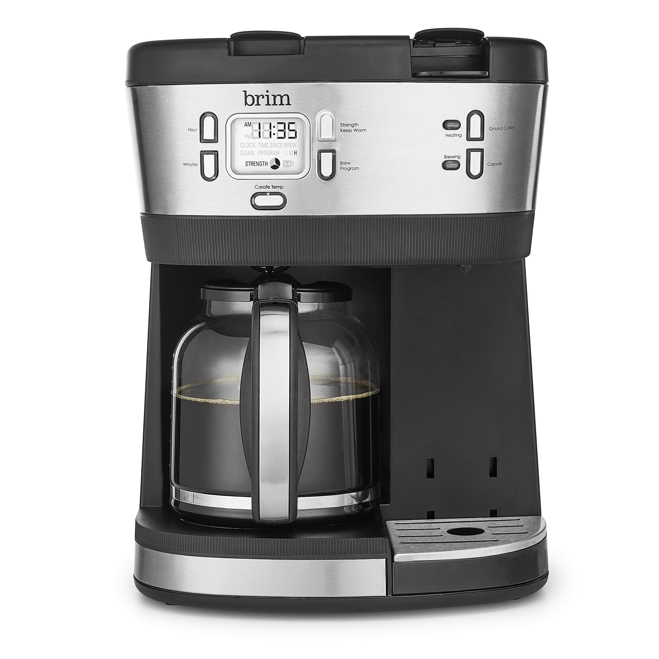 Brim - Triple Brew 12-Cup Coffee Maker - Stainless Steel/Black ...