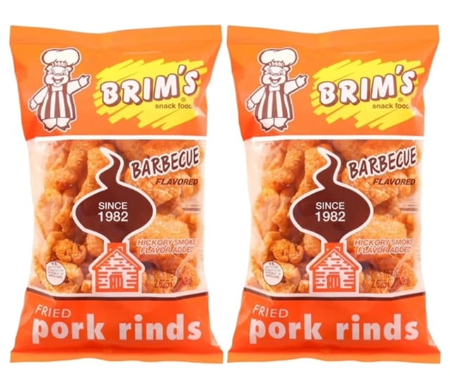 Brim's Barbecue Flavored Fried Pork Rinds Snack, 2.625 oz Bag - Walmart.com