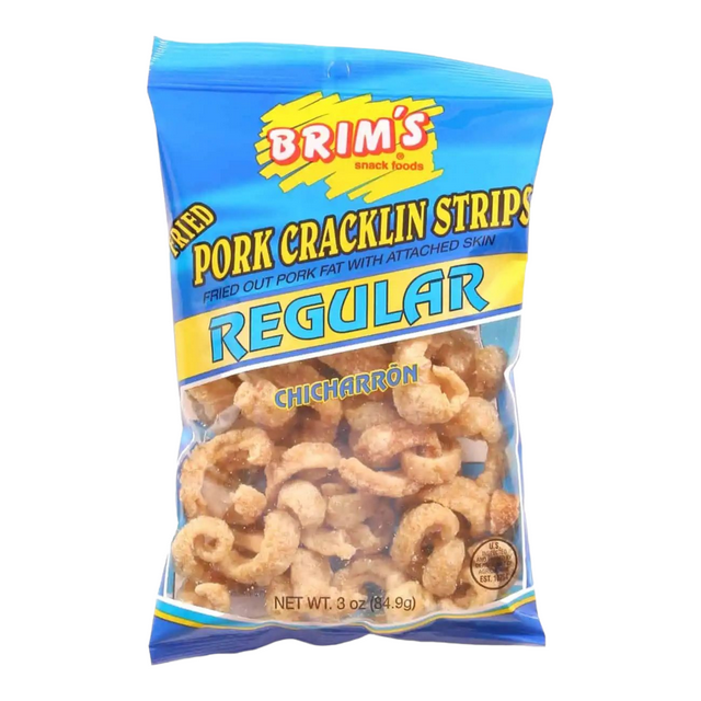 Brim's Fried Pork Cracklin Strips Regular 3oz/ 3pk - Walmart.com