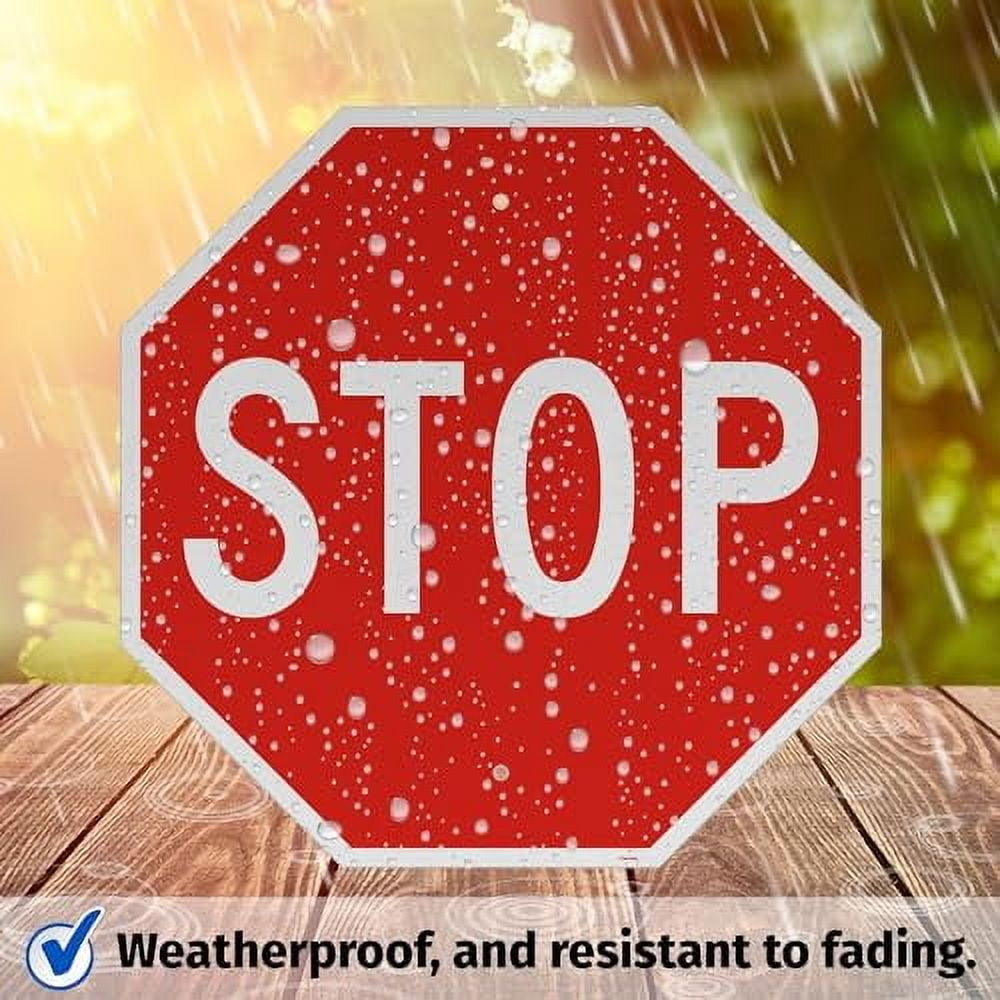 Brimar - 24" MUTCD Stop Sign - Engineering Grade Reflective Aluminum ...