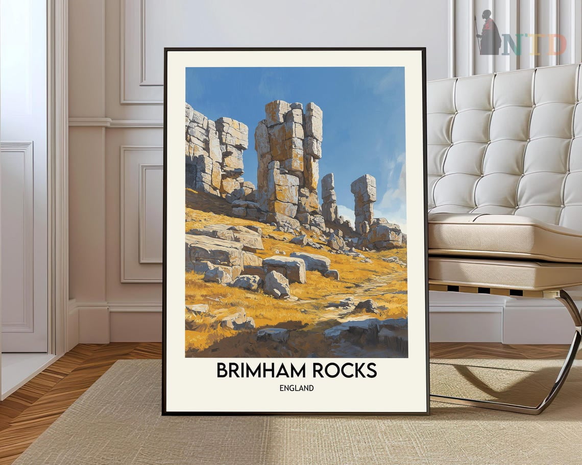 Brimham Rocks Print, Brimham Rocks Wall Art, Brimham Rocks Poster ...