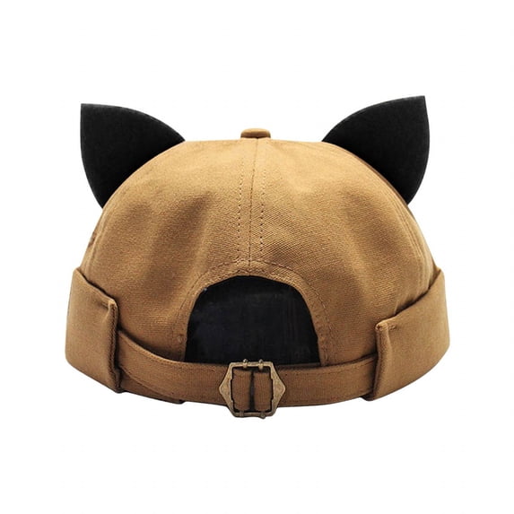 Brimless Docker Ears Hat - Lightweight, Adjustable Back Strap, Foldable ...