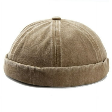 HAORUN Unisex Rolled Cuff Docker Cap Hats Brimless Beanie Sailor Cap ...