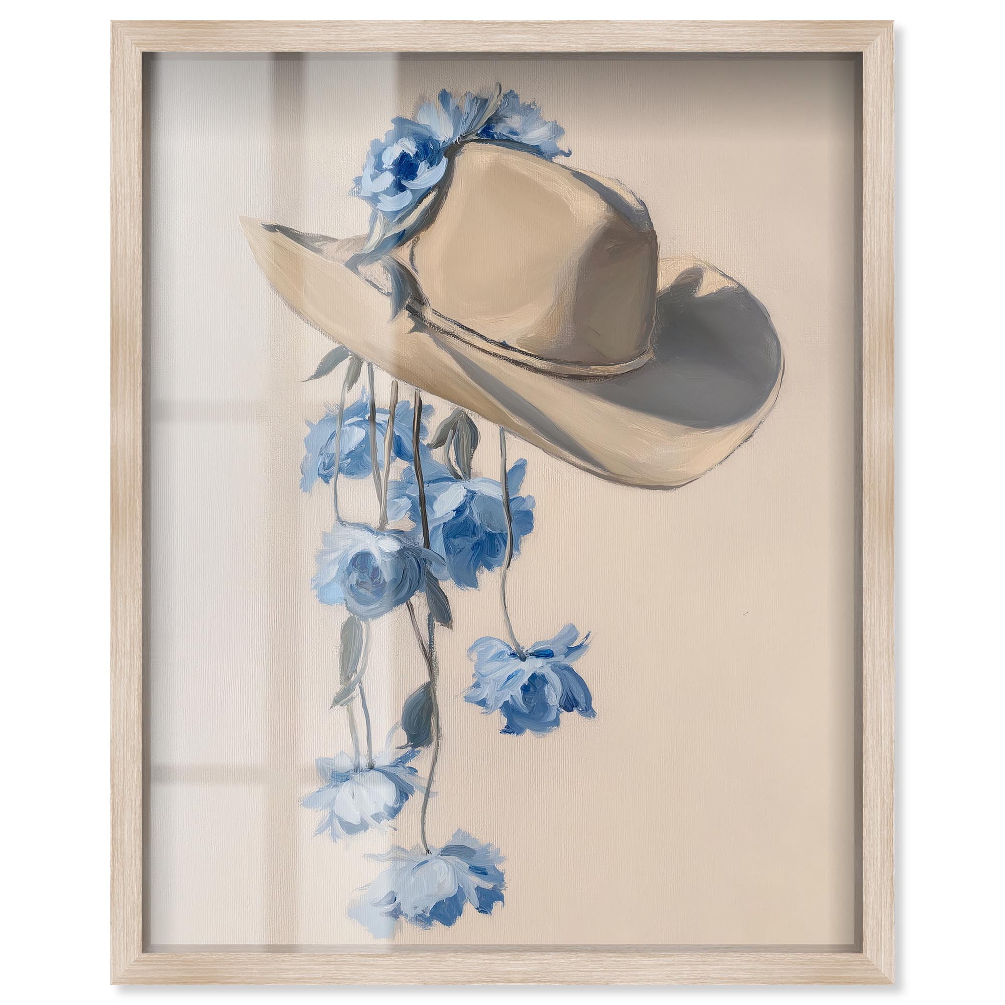 Brimming Blues II Shadowbox Print Western Floral Art by Art Remedy ...